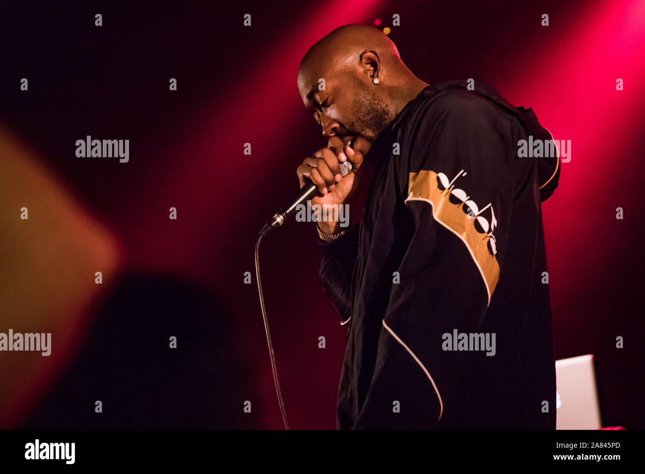 American rapper Freddie Gibbs performs live at Santeria on November 05 ...