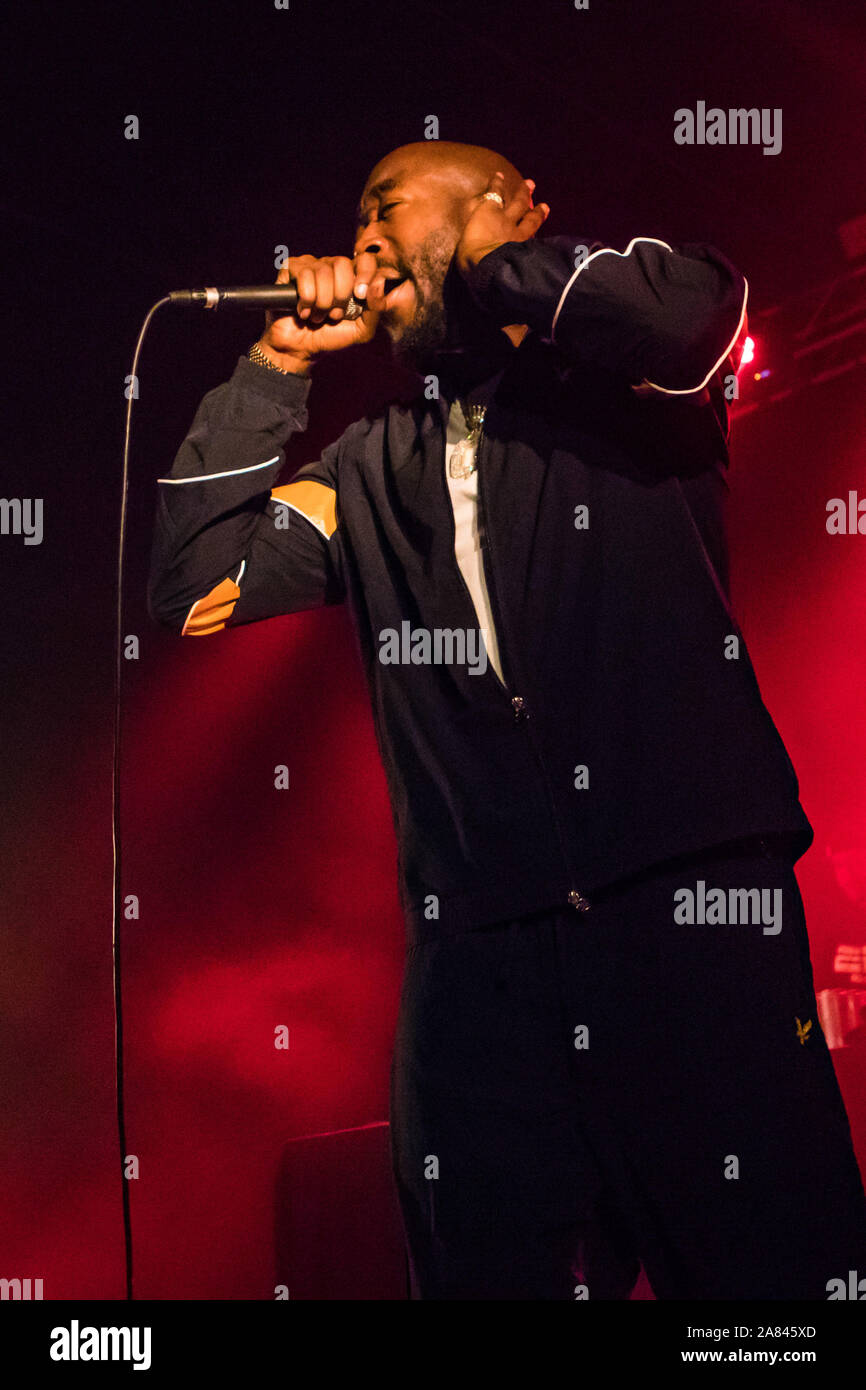American rapper Freddie Gibbs performs live at Santeria on November 05 ...