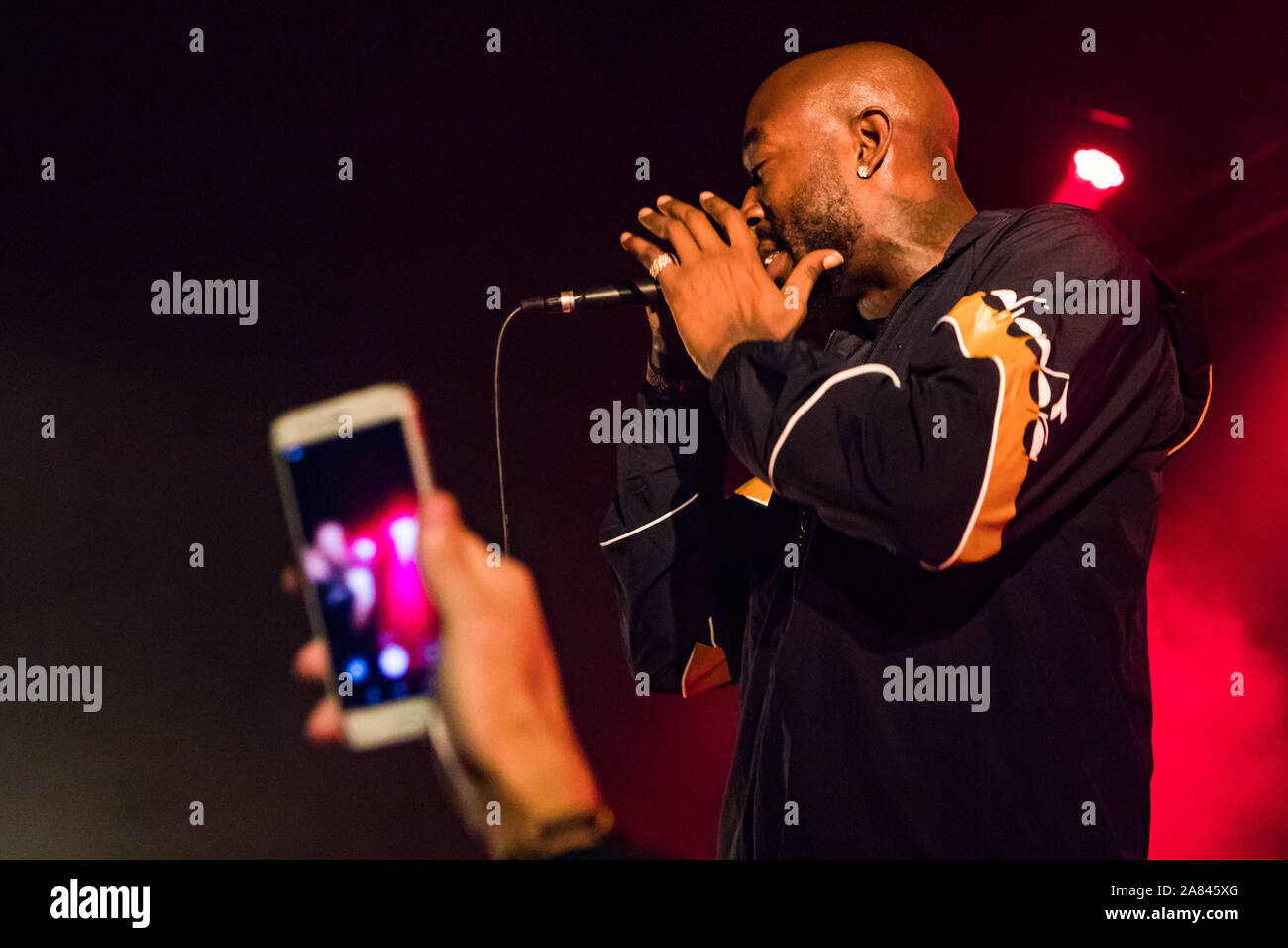 American rapper Freddie Gibbs performs live at Santeria on November 05 ...