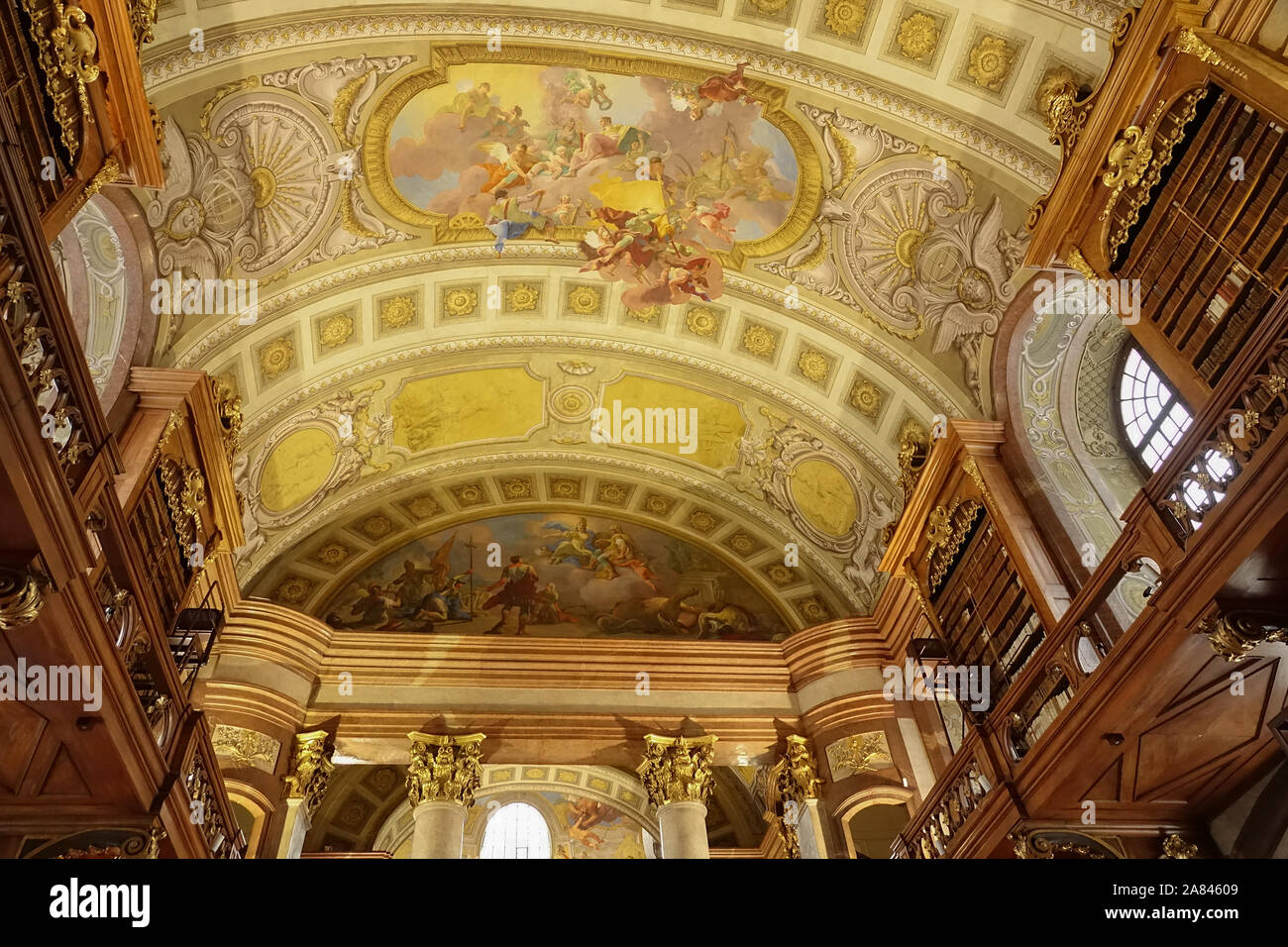 Hall of austrian national library hi-res stock photography and images ...