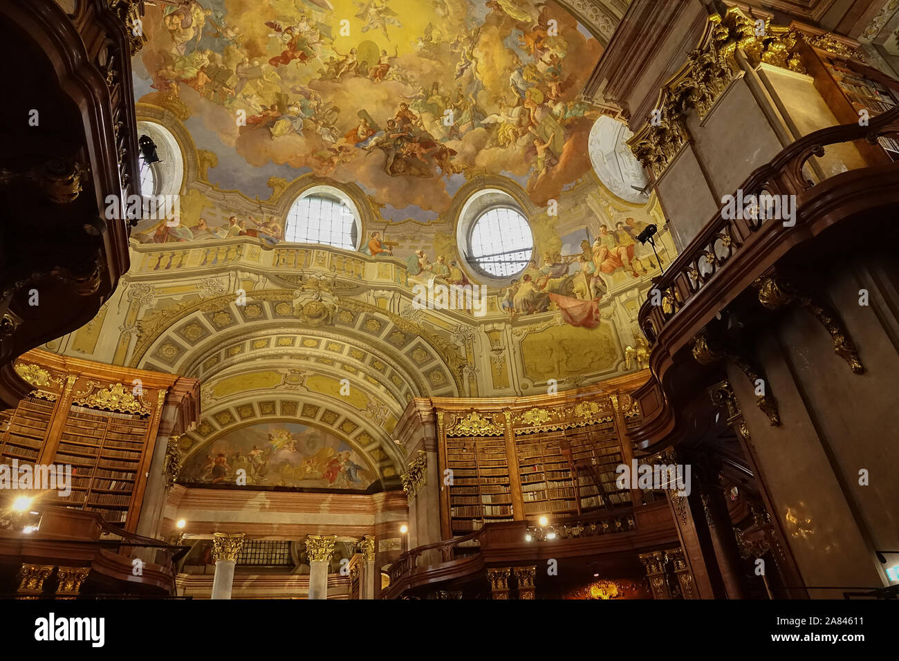 Historic Austrian National Library Stock Photo - Alamy