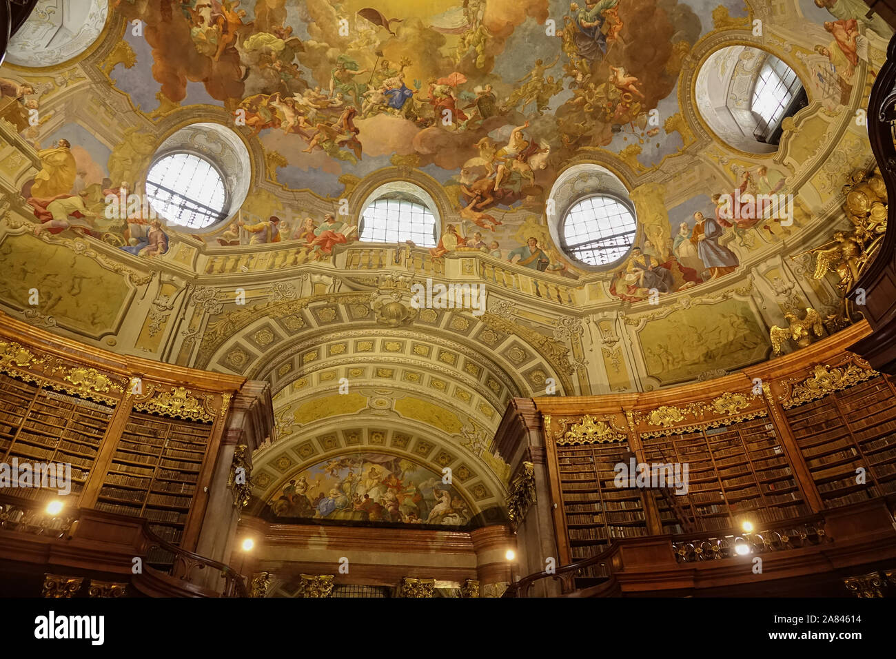 Historic Austrian National Library Stock Photo - Alamy