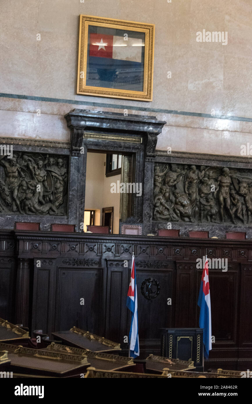 The Cuban Parliament inside the National Assembly of People’s Power ...