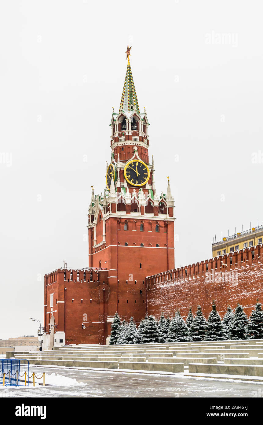 View on Kremlin Castle in Moscow, Russia Stock Photo - Alamy