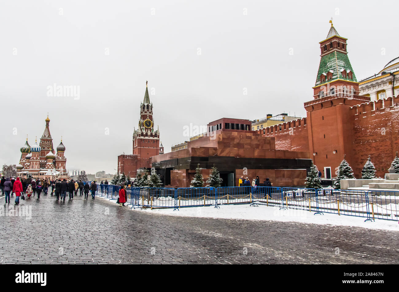 View on Kremlin Castle in Moscow, Russia Stock Photo - Alamy