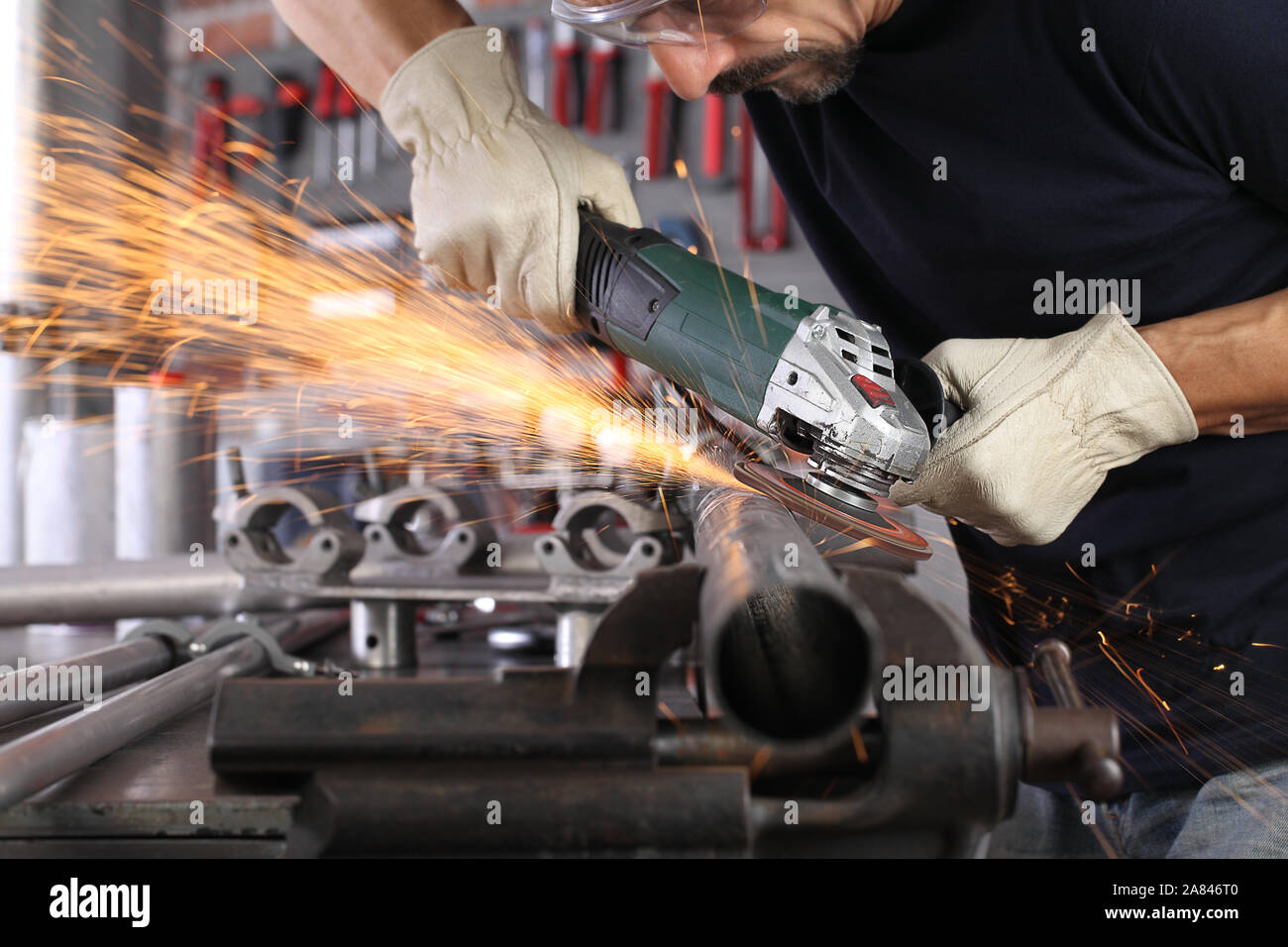 Man vice grip hi-res stock photography and images - Alamy