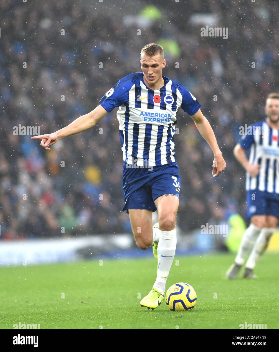 Dan Burn of Brighton during the Premier League match between Brighton ...