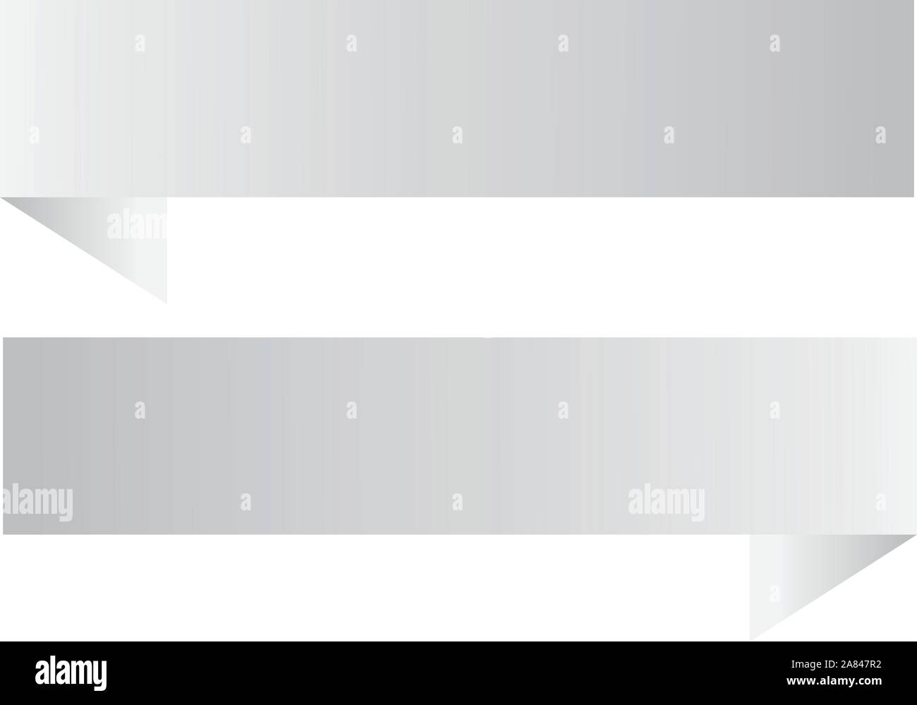 white ribbon banner icon on white background. white ribbon banner sign ...