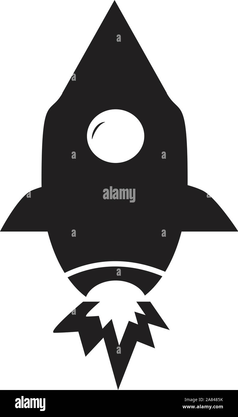 rocket icon on white background. flat style design. rocket sign Stock ...
