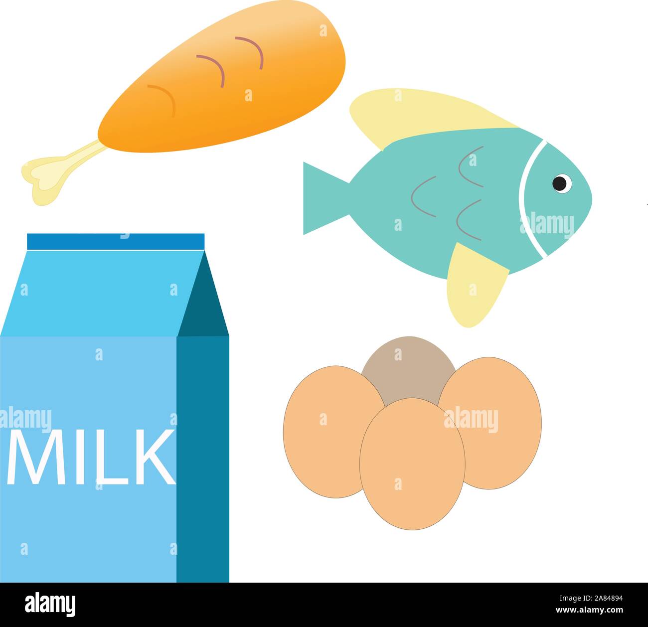 protein icon on white background. flat style design. protein sign Stock ...