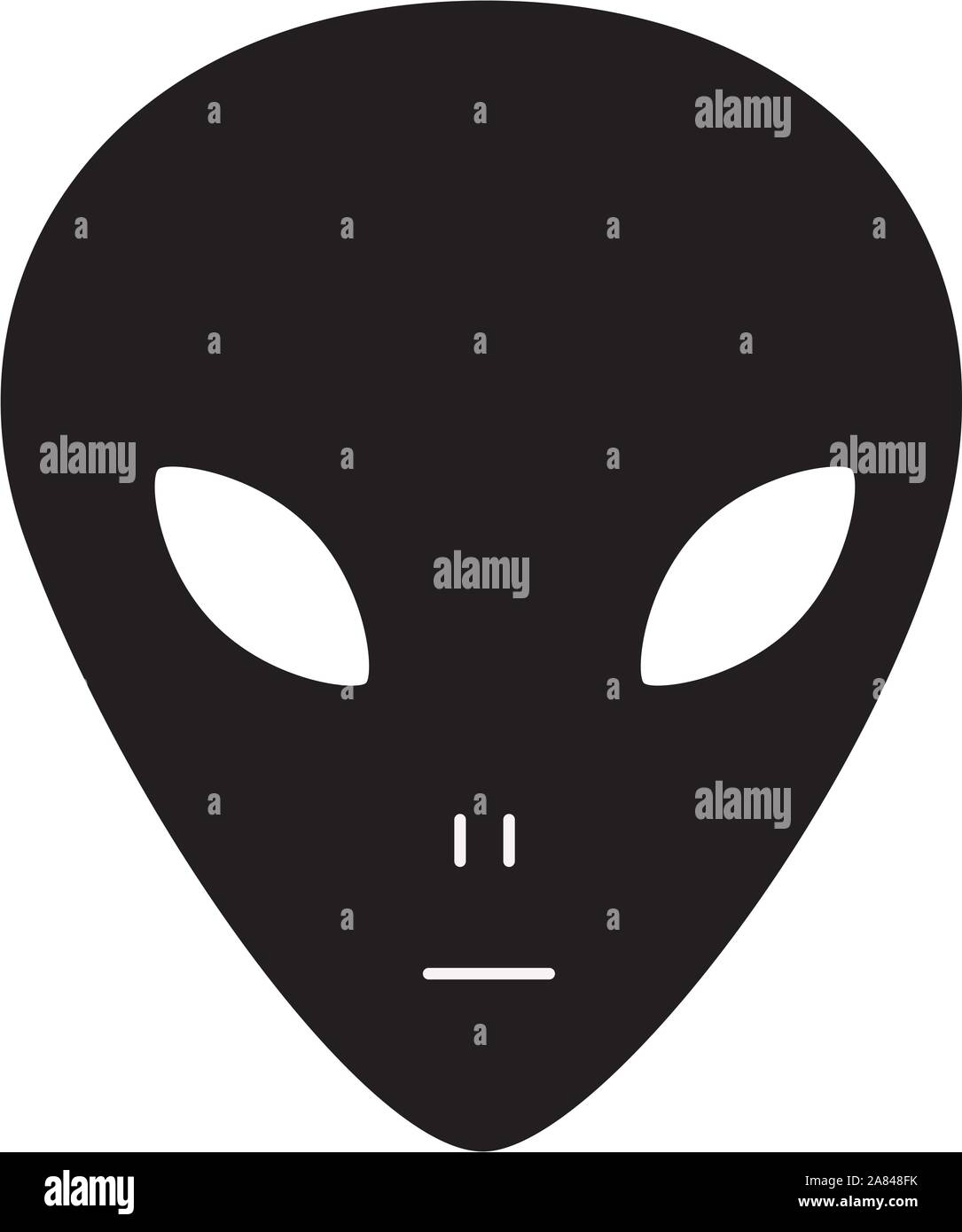 alien icon on white background. alien sign. flat style design Stock ...