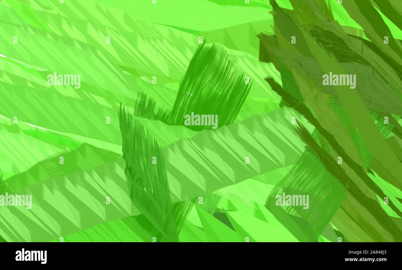 abstract futuristic line design with moderate green, dark green and ...