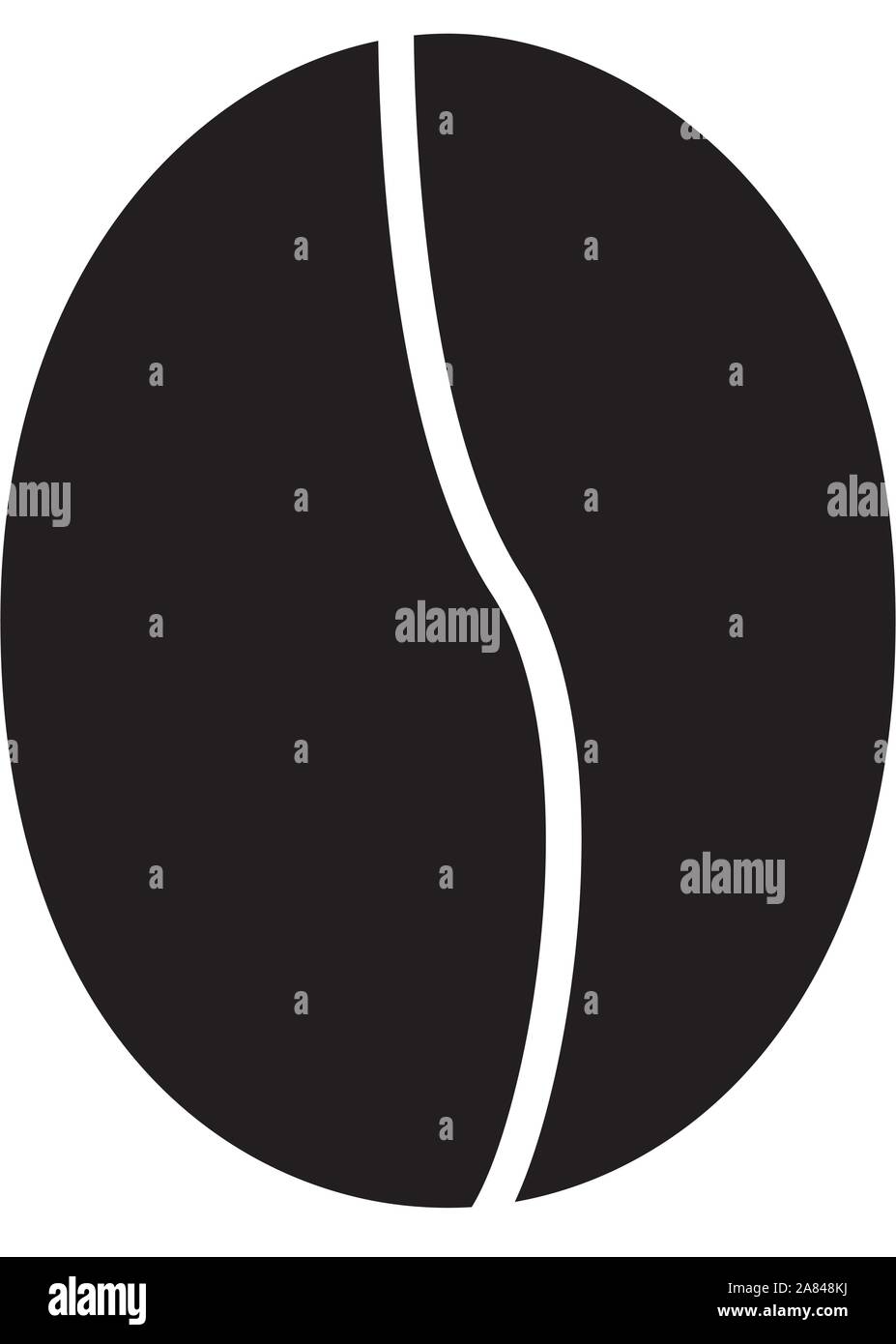 coffee bean icon on white background. coffee bean sign. flat style ...