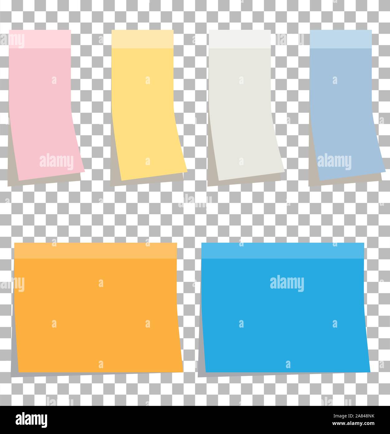 colorfull sticky notes. blank sticky notes set Stock Vector Image & Art ...