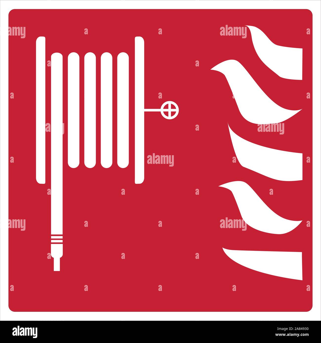 fire safety icon on white background. fire equipment sign. flat style ...