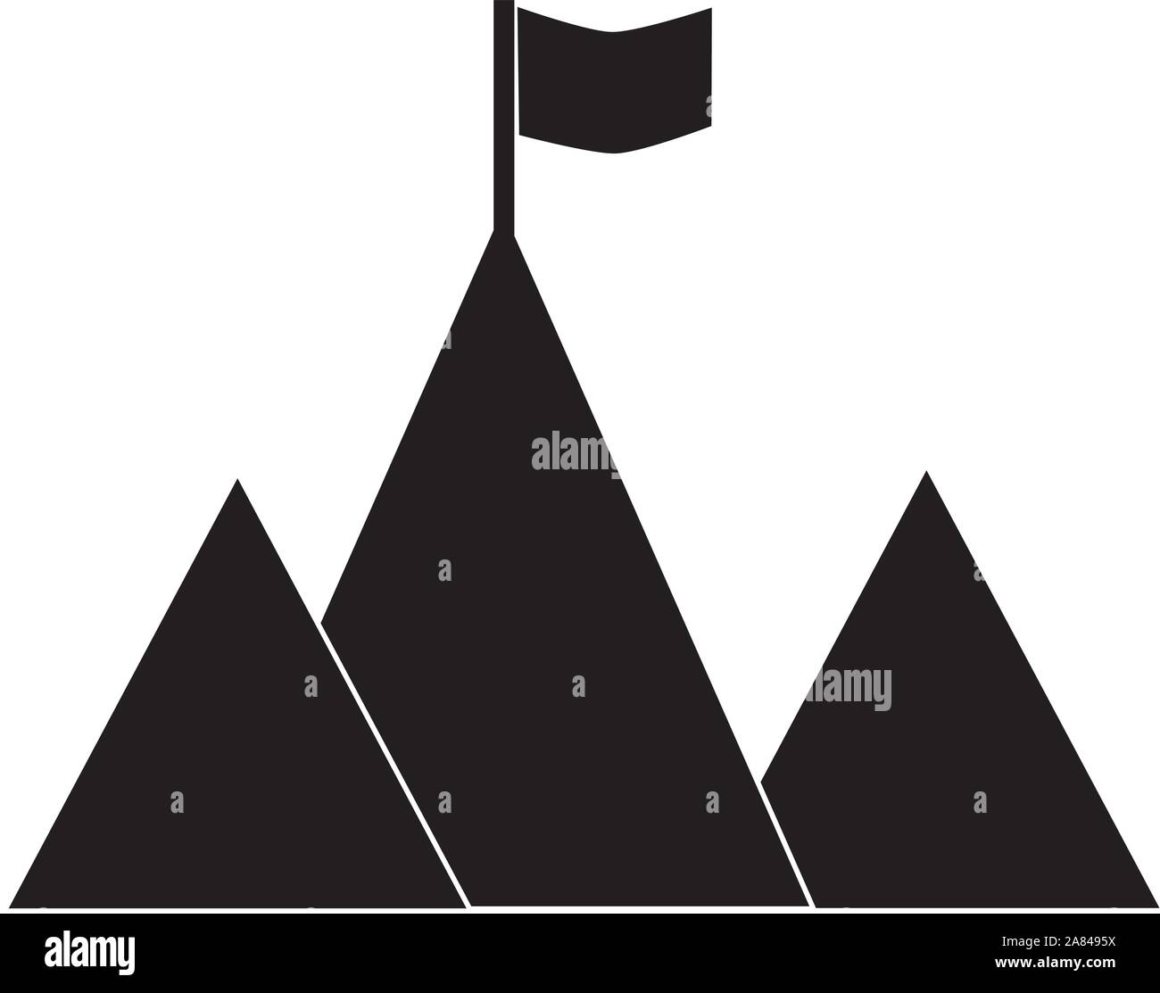 mission icon on white background. flat style design. mission sign Stock ...