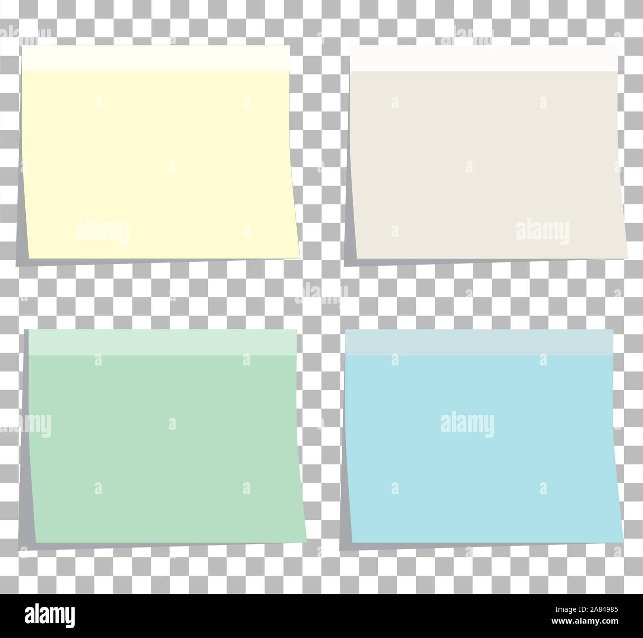 colorfull sticky notes. blank sticky notes set Stock Vector Image & Art ...