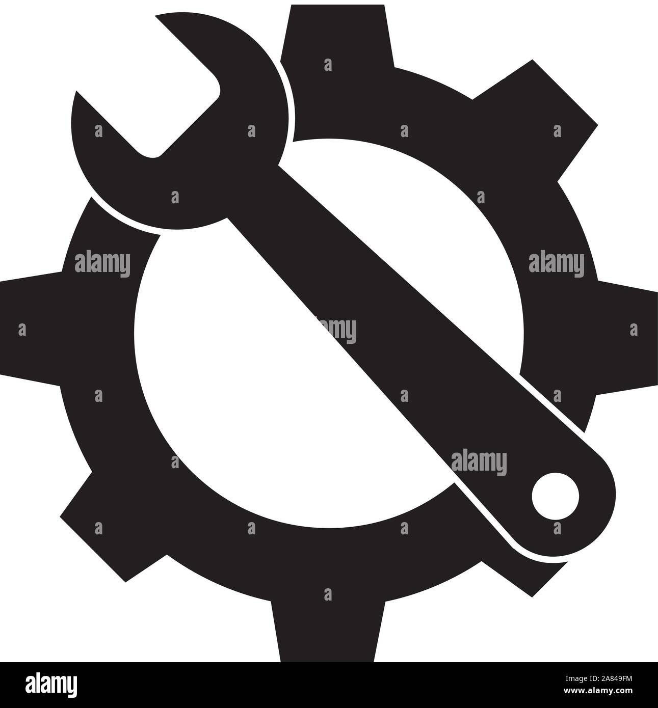 service tools icon on white background. service tools sign. flat style ...