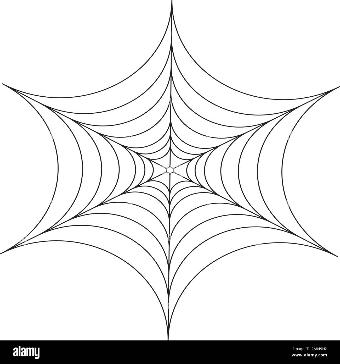 Abstract decorative spider web illustration, design for Halloween Stock ...
