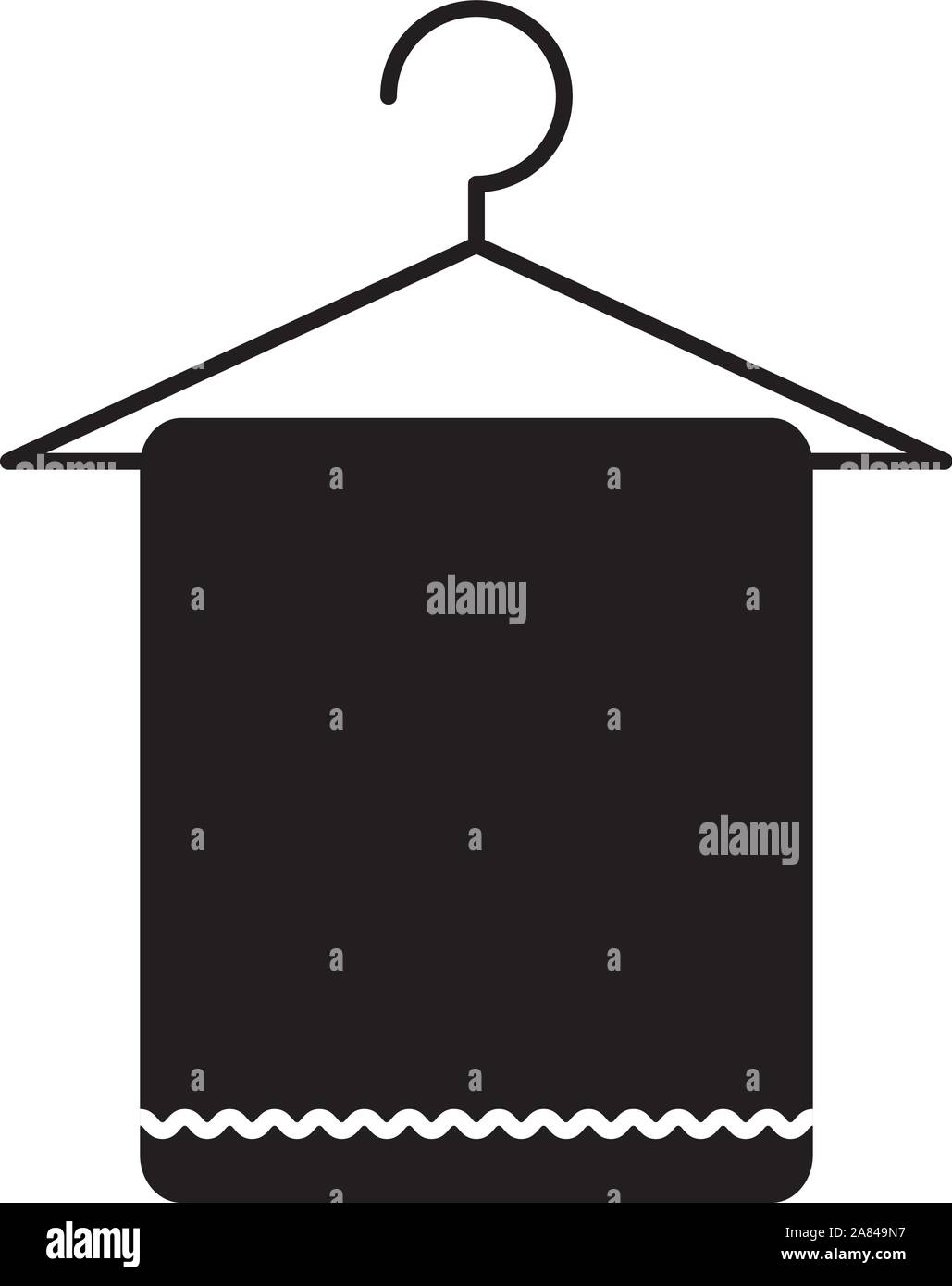 towel icon on white background. towel sign. flat design style Stock ...