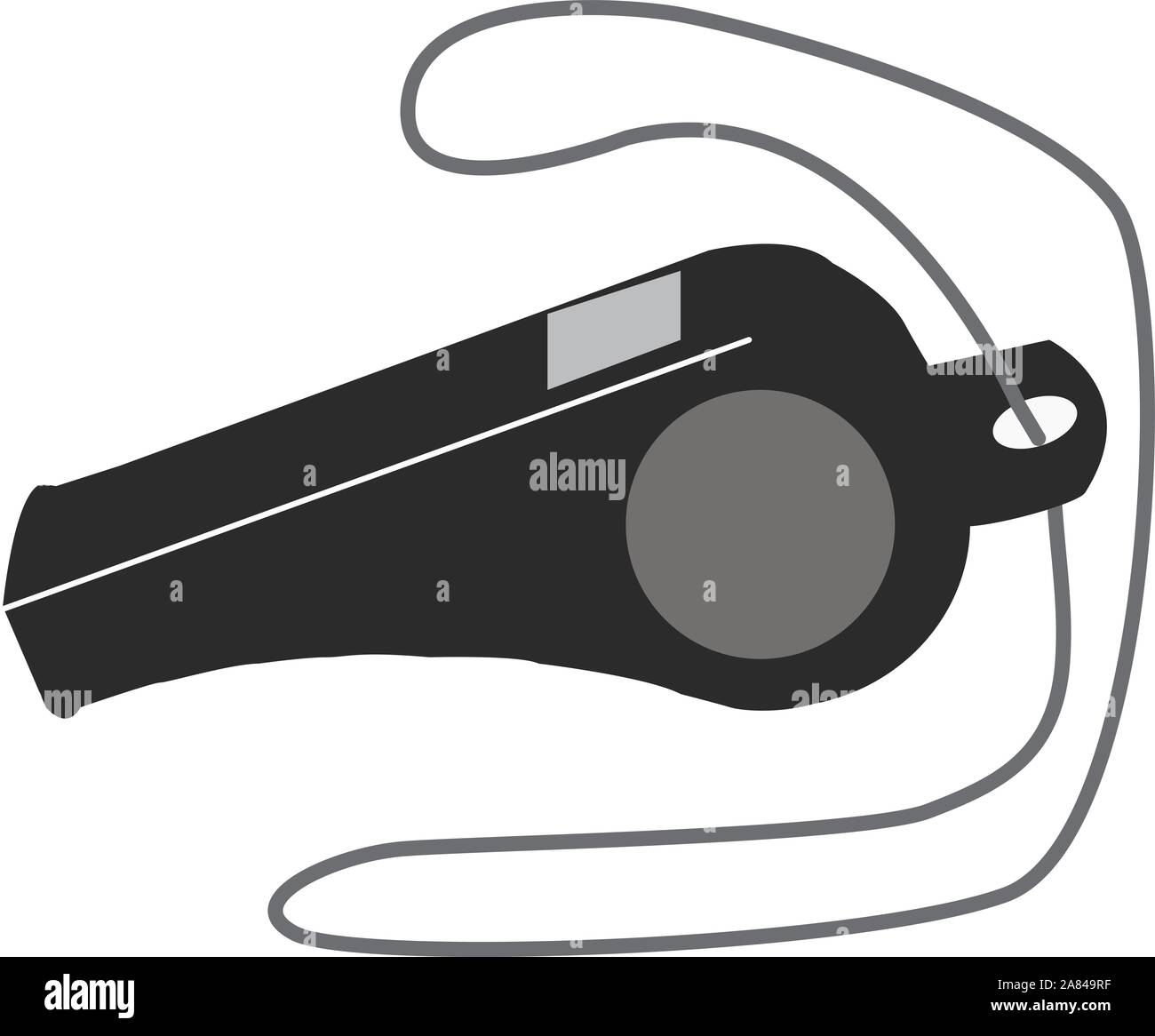 whistle icon on white background. whistle sign. flat style design Stock ...