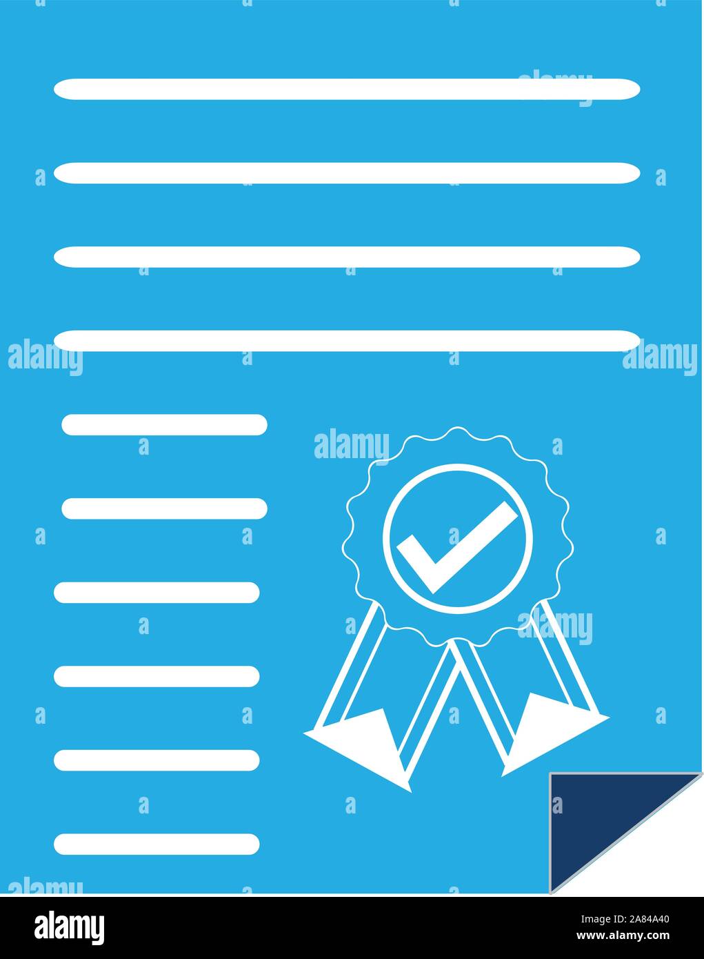 certificate icon on white background. flat style. certificate icon for ...