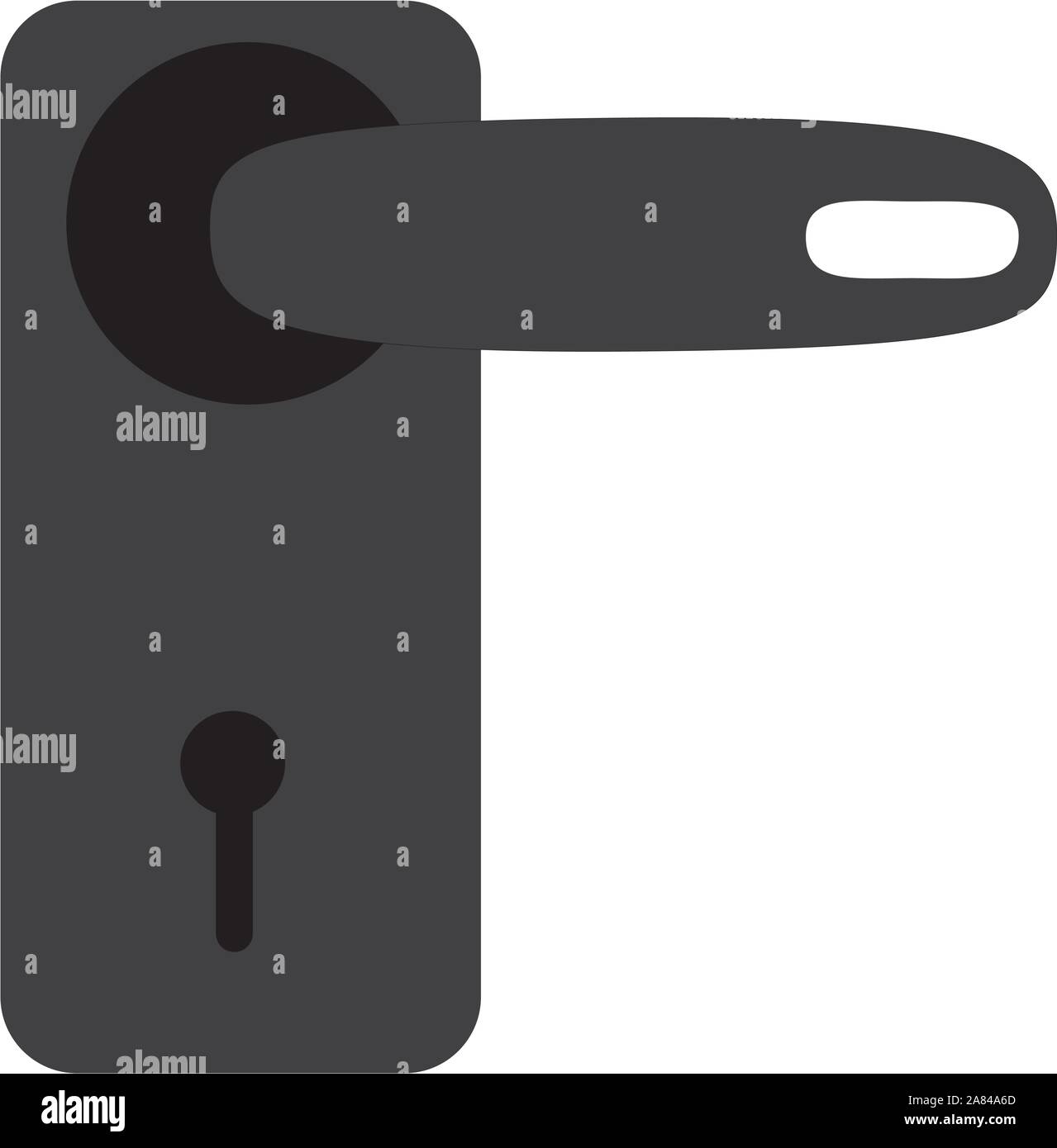 door handle icon on white background. door handle sign Stock Vector ...