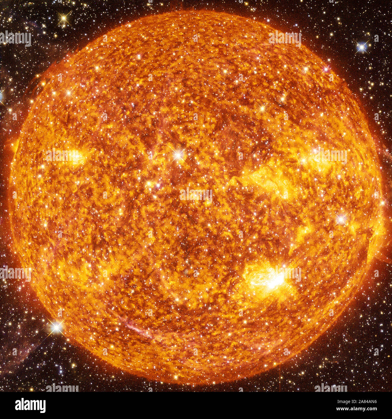 Extremely hot star. Liquid plasma. Cosmic art. Elements of this image ...