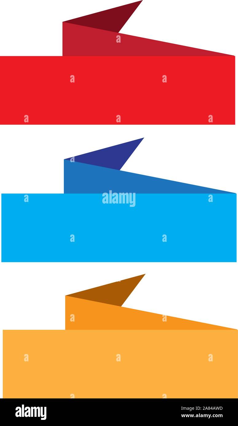 Three style ribbon set Stock Vector Images - Alamy