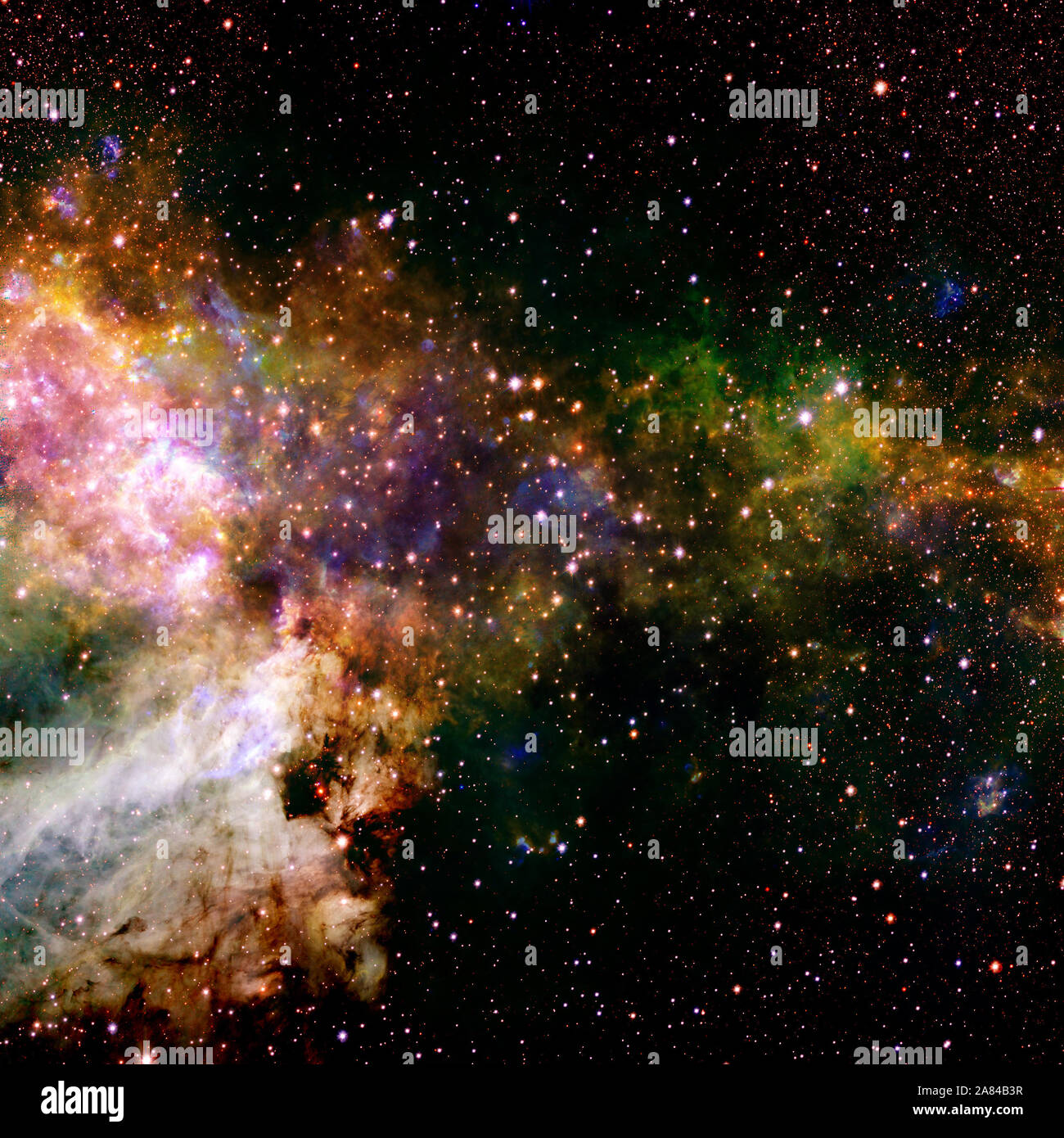 Beauty of endless cosmos. Science fiction wallpaper. Elements of this ...