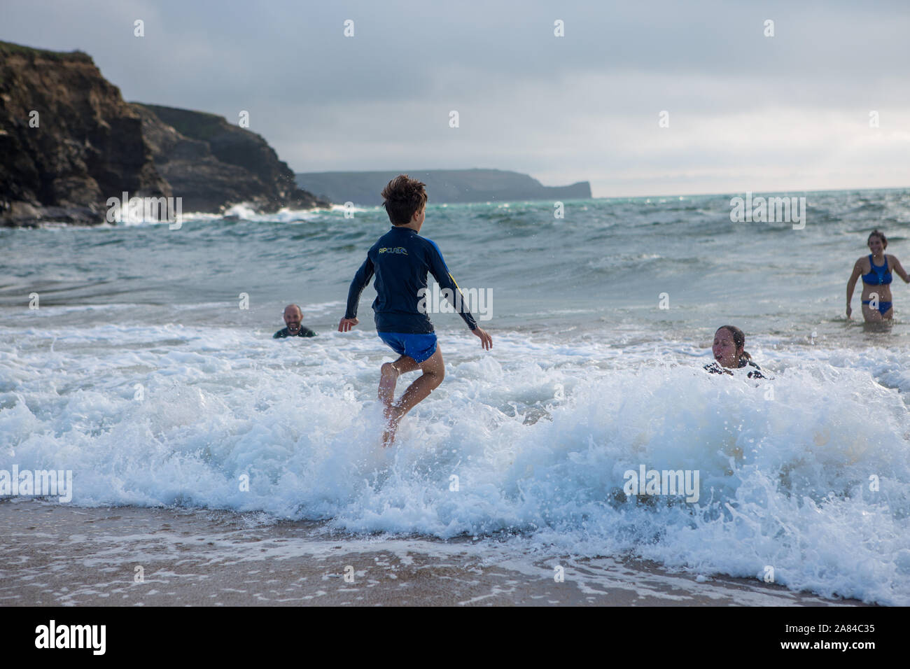 Jumping over the waves hi-res stock photography and images - Alamy