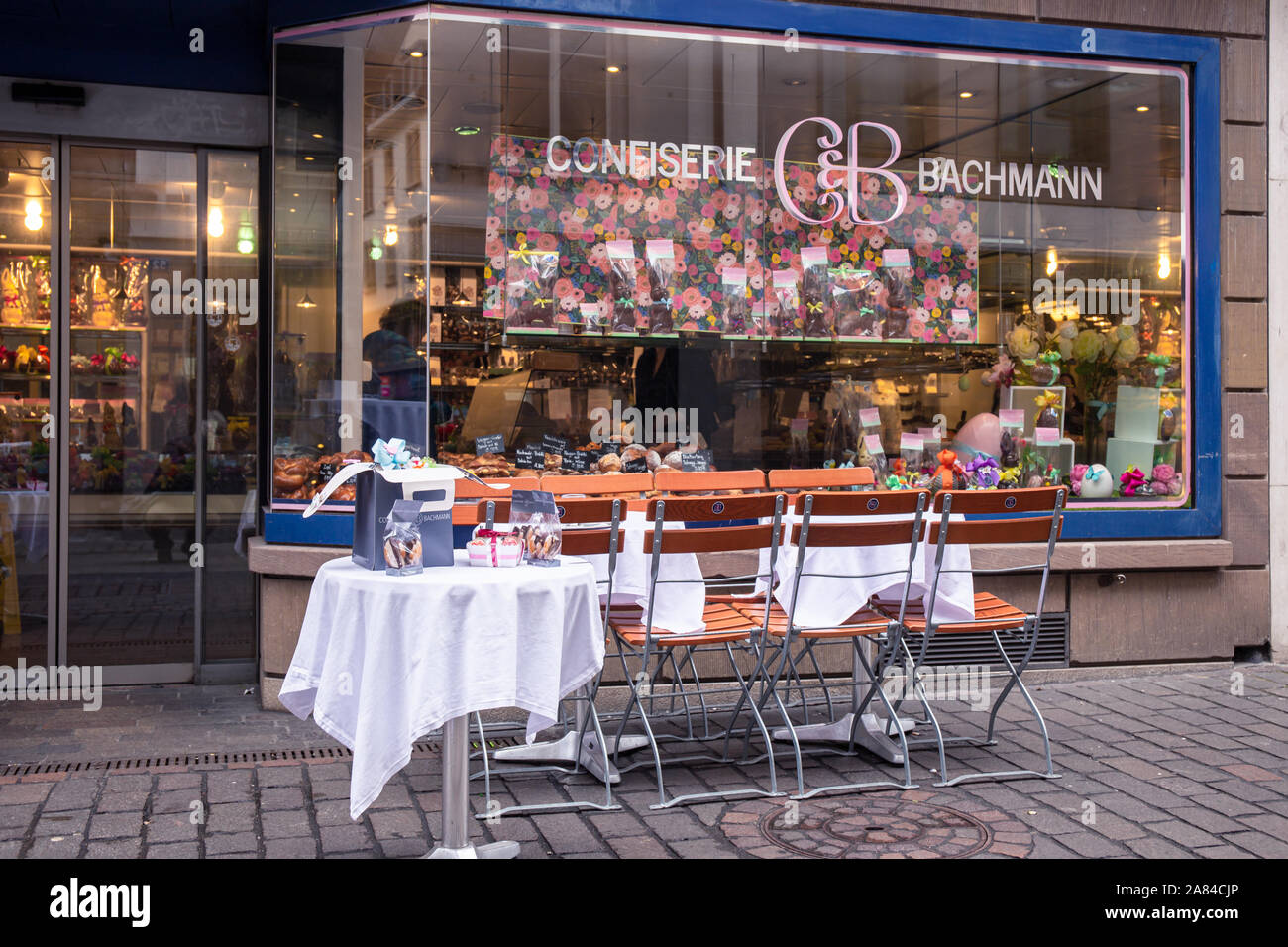 Confiserie Bachmann in Basel Stock Photo - Alamy