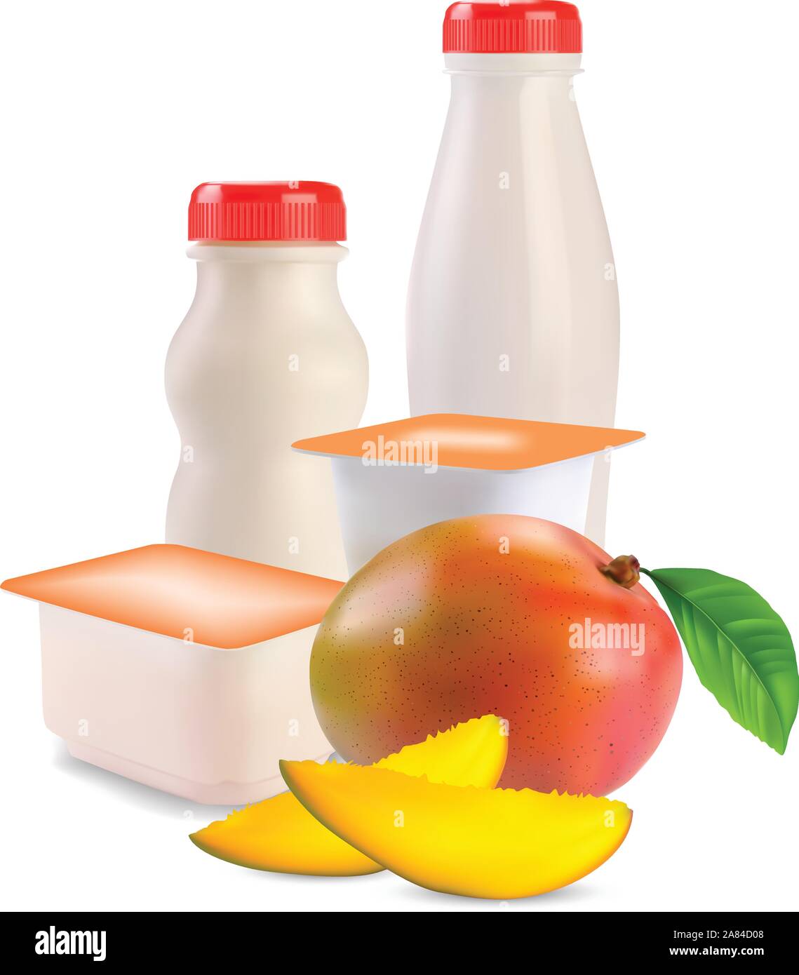 Fruit in boxes Stock Vector Images - Alamy