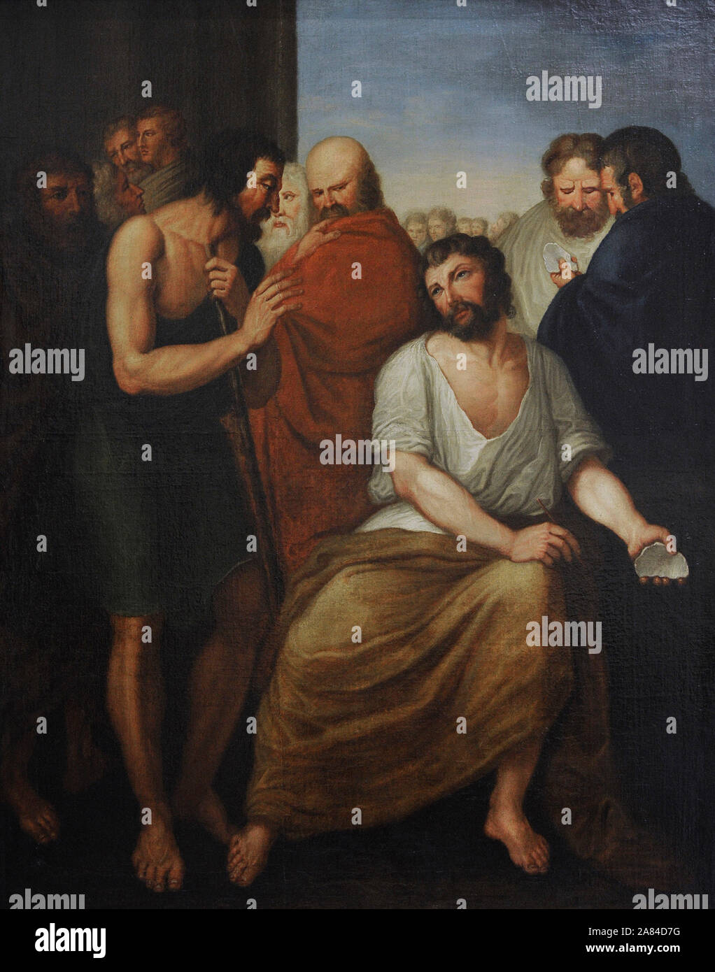 Ancient greek men painting hi-res stock photography and images - Alamy