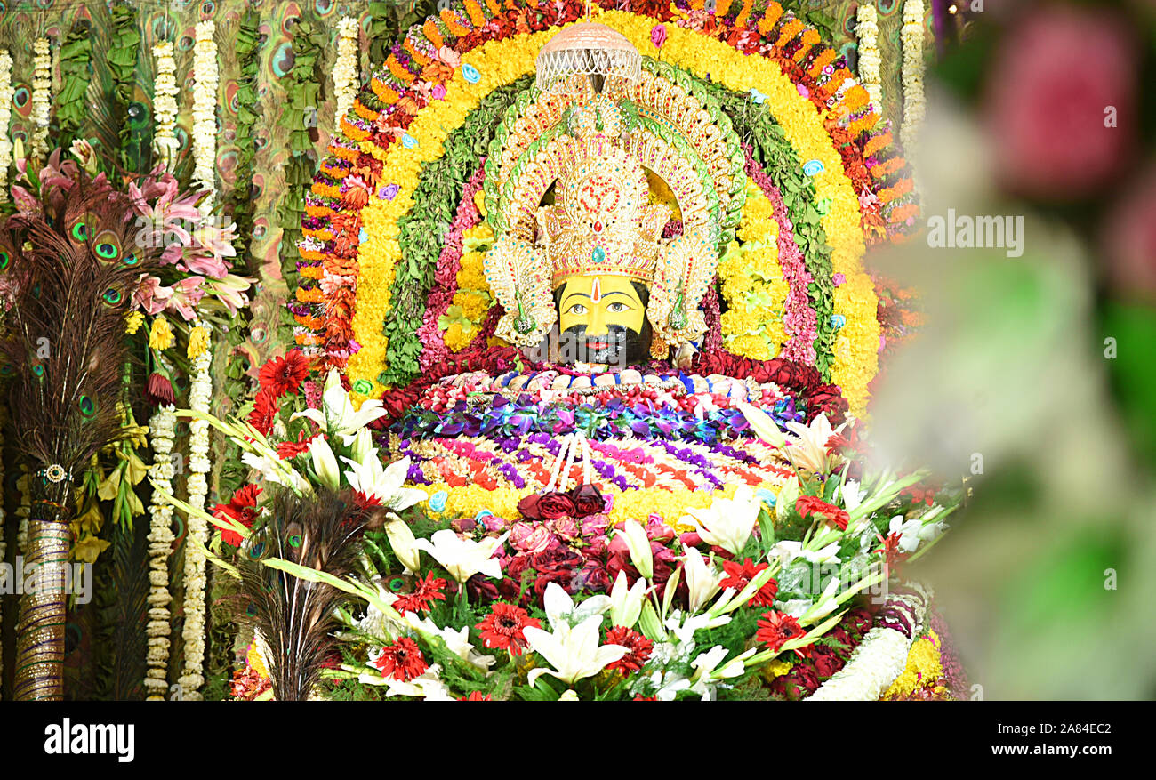 Hindu Temple of God Khatu Shyam in Rajasthan, India. Khatu Shyam is a ...