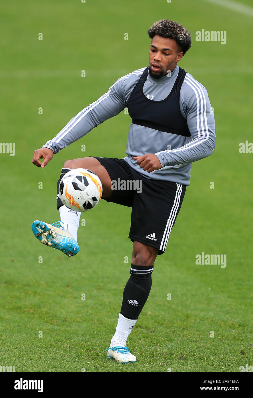 Wolverhampton Wanderers' Adama Traore during the training session at ...