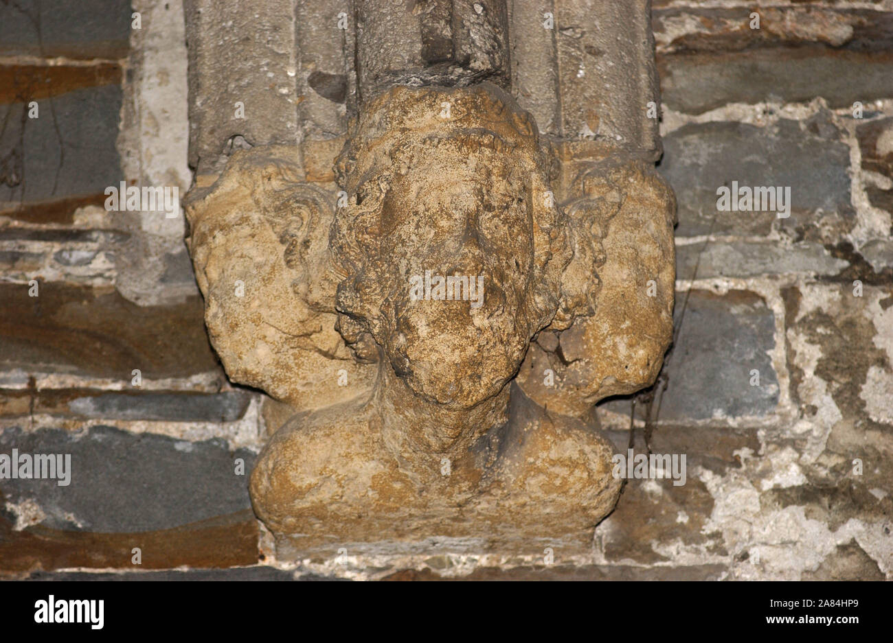 The medieval Caerphilly Castle, Mid Glamorgan, South Wales, the second ...