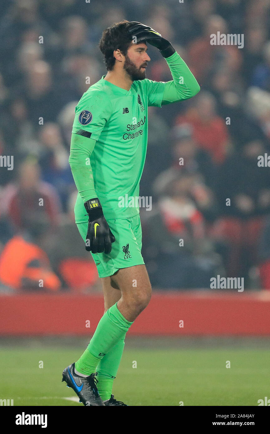 5th November 2019, Anfield, Liverpool, England; UEFA Champions League ...