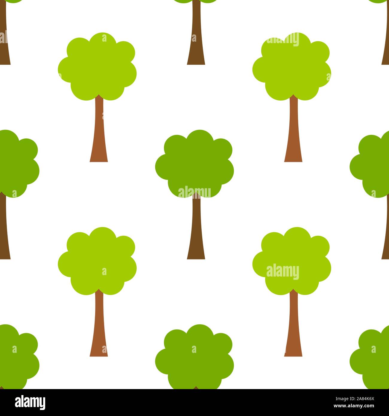 Trees seamless pattern. Vector illustration Stock Vector Image & Art ...