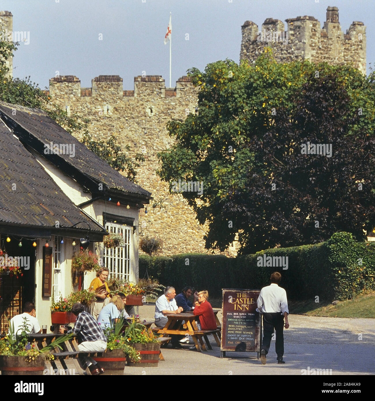 The Castle Inn, Framlingham, Suffolk, England, UK. Circa 1980's Stock ...