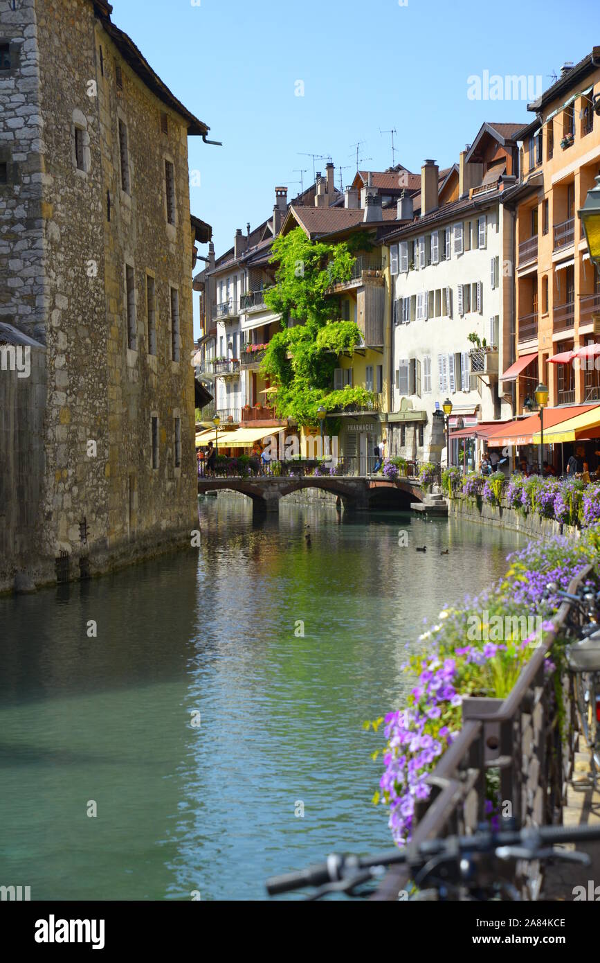 Annecy lake and town in summertime Stock Photo - Alamy