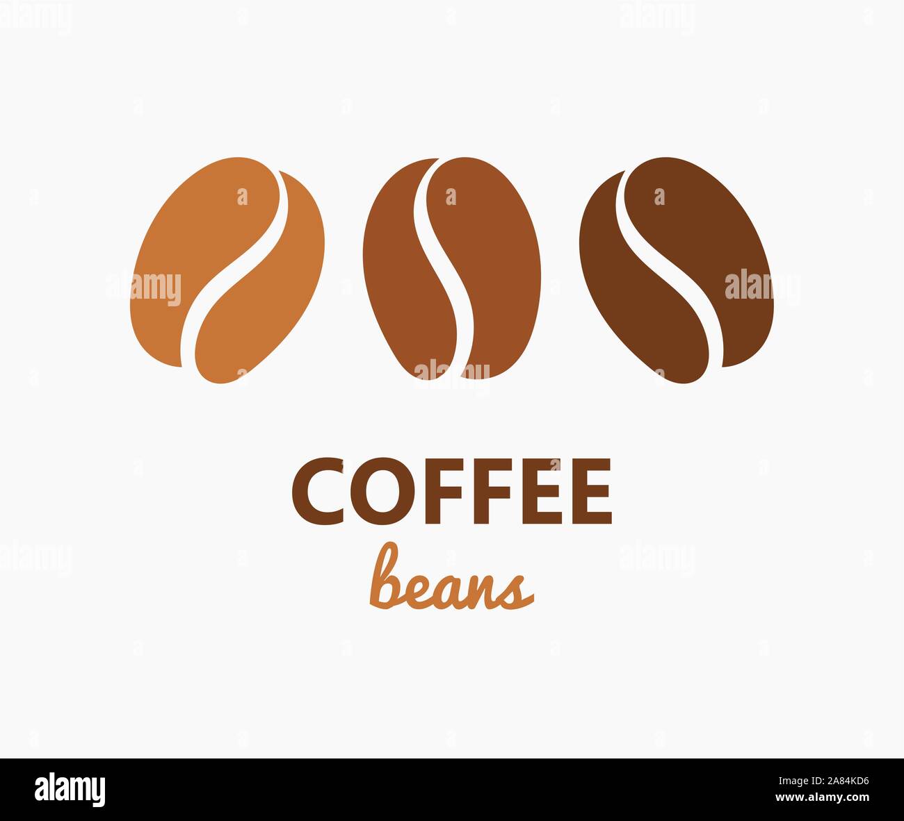 Three coffee beans symbol. Vector illustration Stock Vector Image & Art ...
