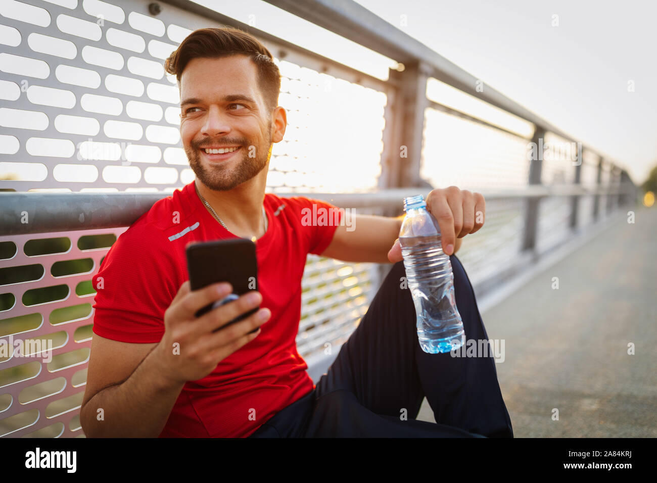 Runner jogging during training hi-res stock photography and images - Alamy