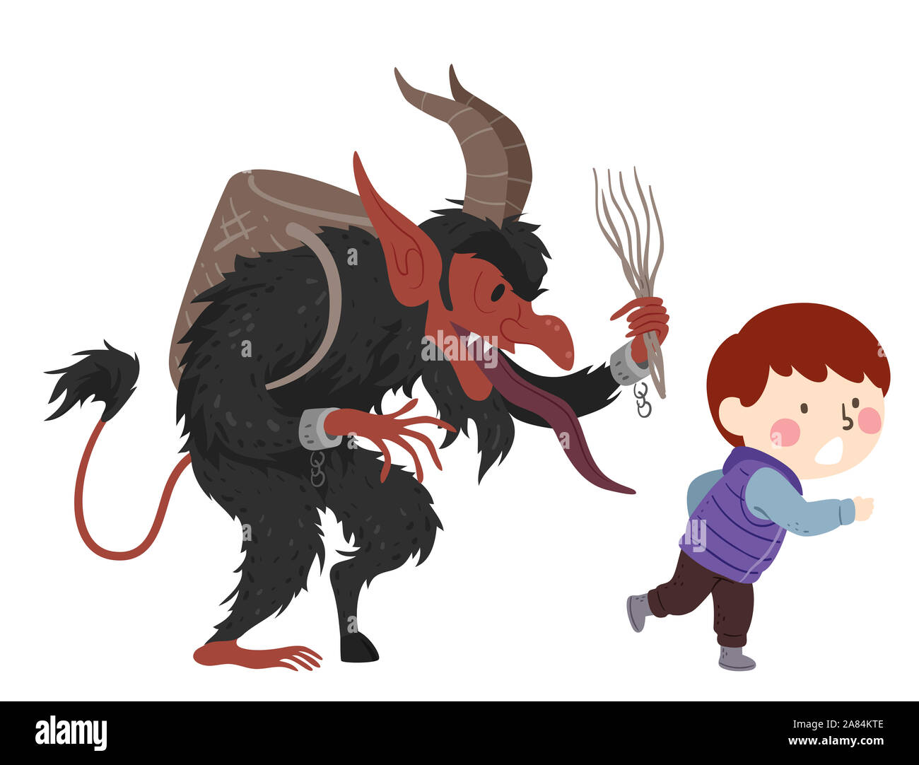 Kid running and scared hi-res stock photography and images - Alamy