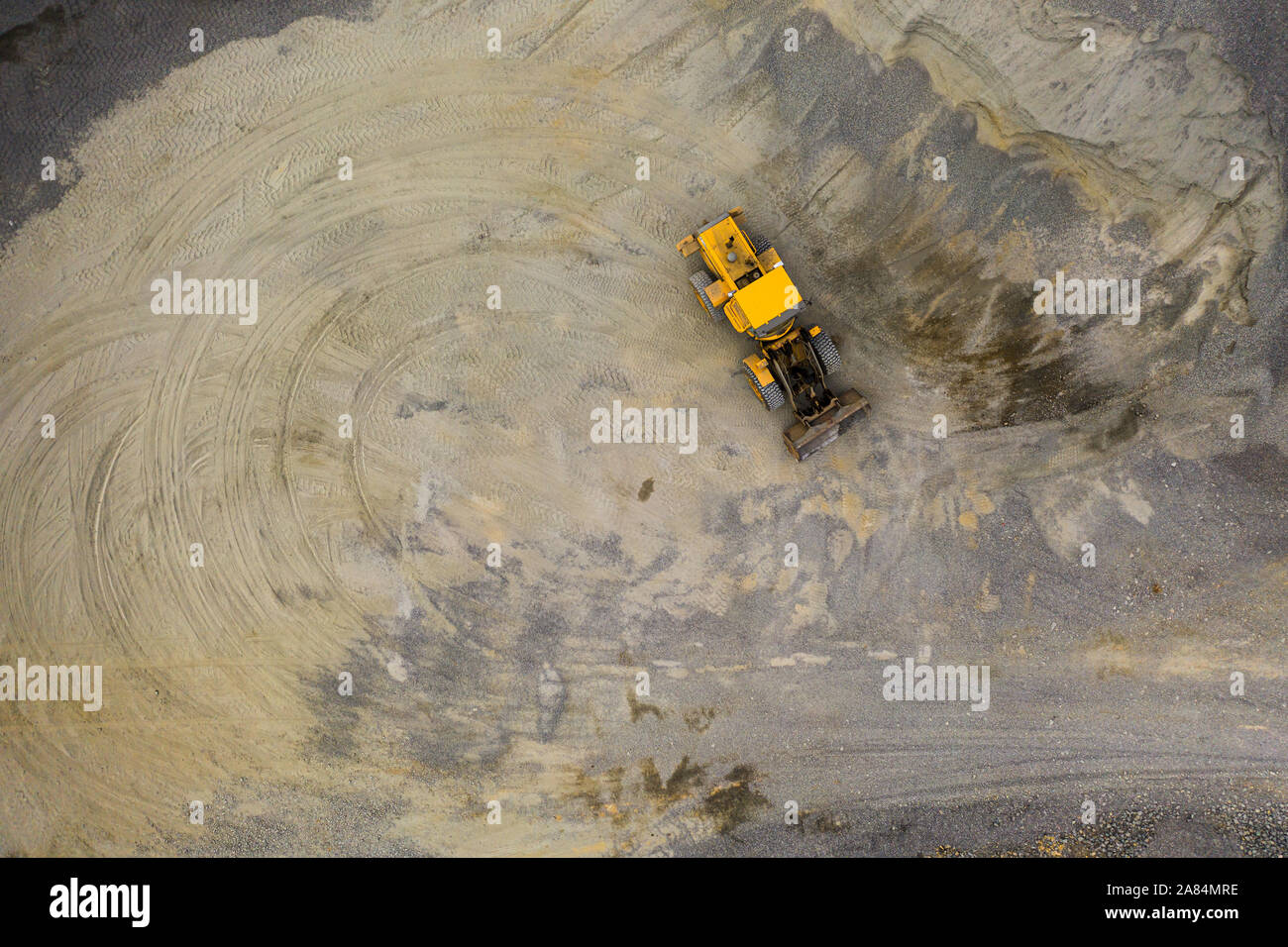 Front loader in a construction site Stock Photo - Alamy