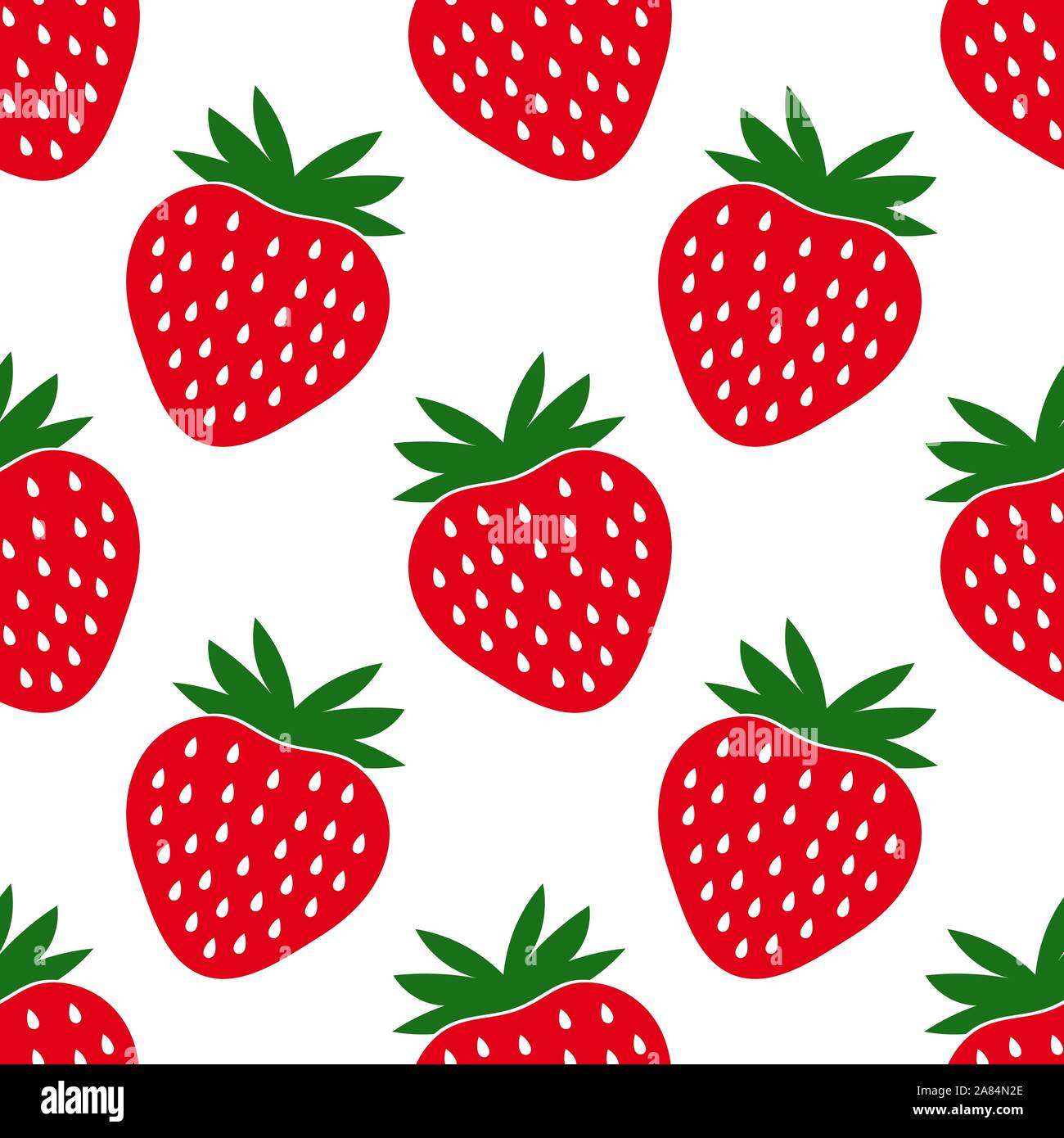 Strawberries fruits seamless pattern. Vector illustration Stock Vector ...
