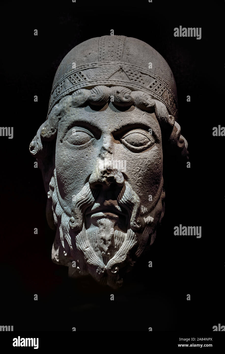 Head of a statue-column: a prophet Paris, Saint-Denis, about 1137-1140 ...