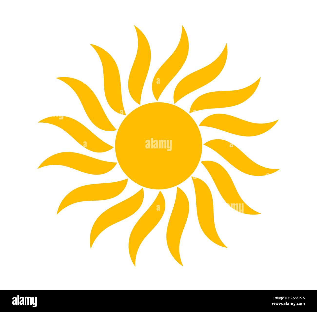 Sun symbolic icon. Vector illustration Stock Vector Image & Art - Alamy