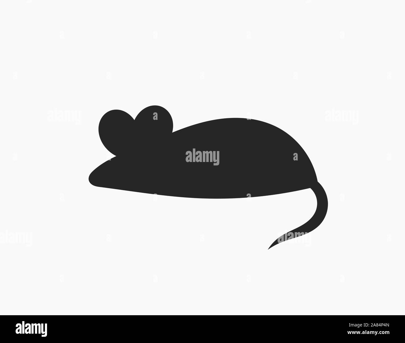 Black mouse icon. Vector illustration Stock Vector Image & Art - Alamy