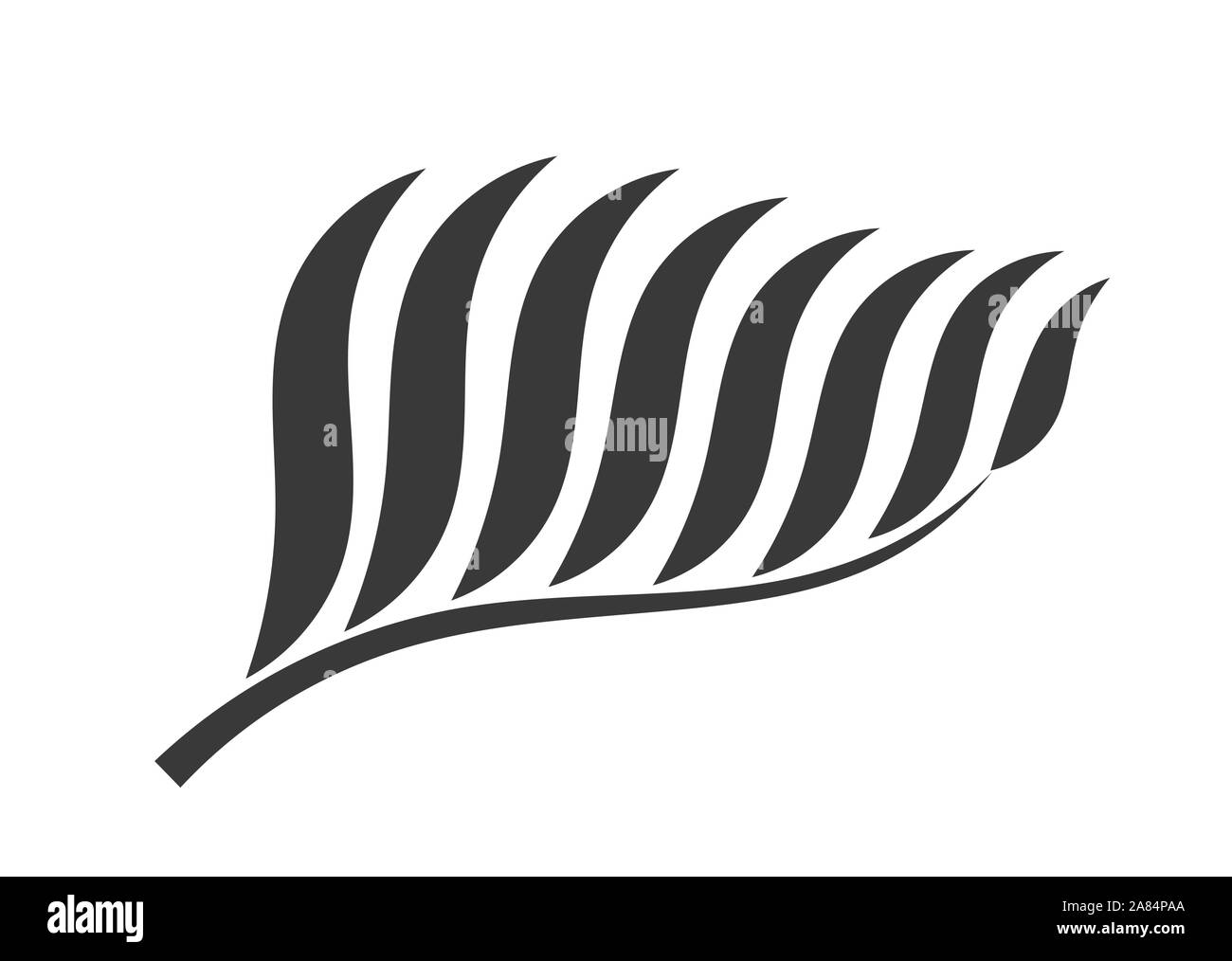 Palm tree plant leaf icon. Vector illustration Stock Vector Image & Art ...